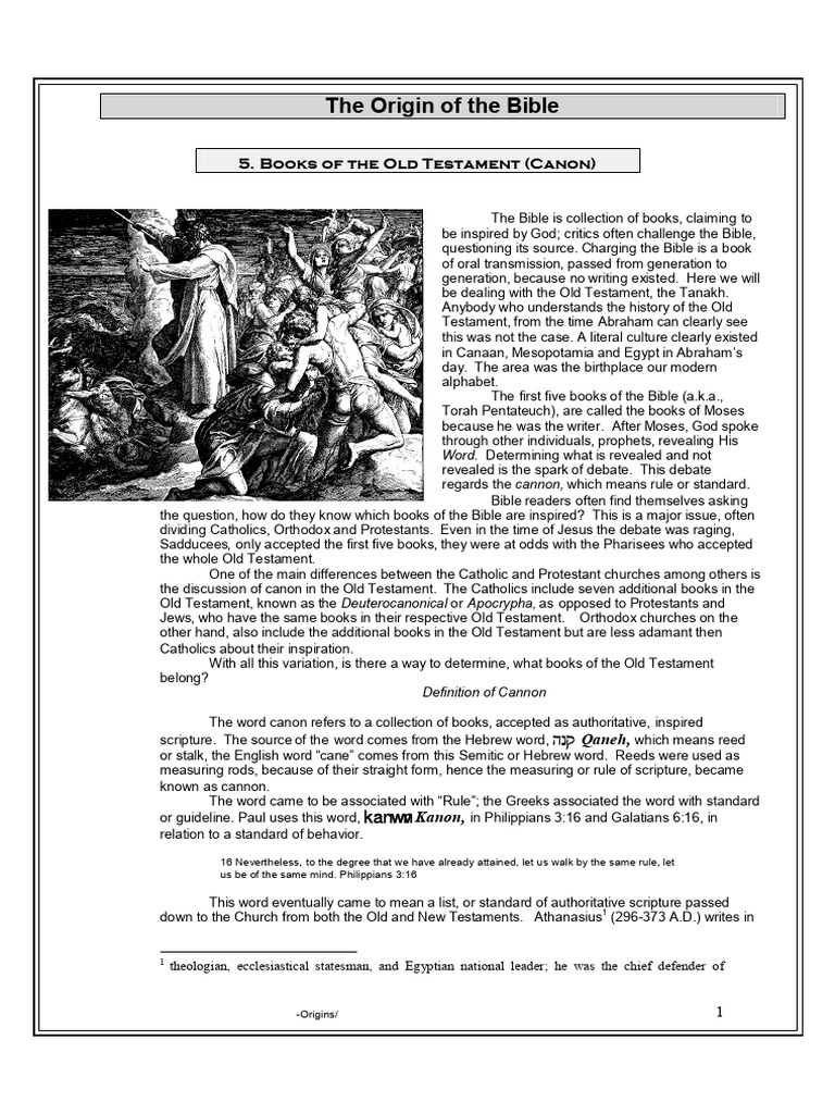 5 The Books Old Testament | PDF | Hebrew Bible | Old Testament