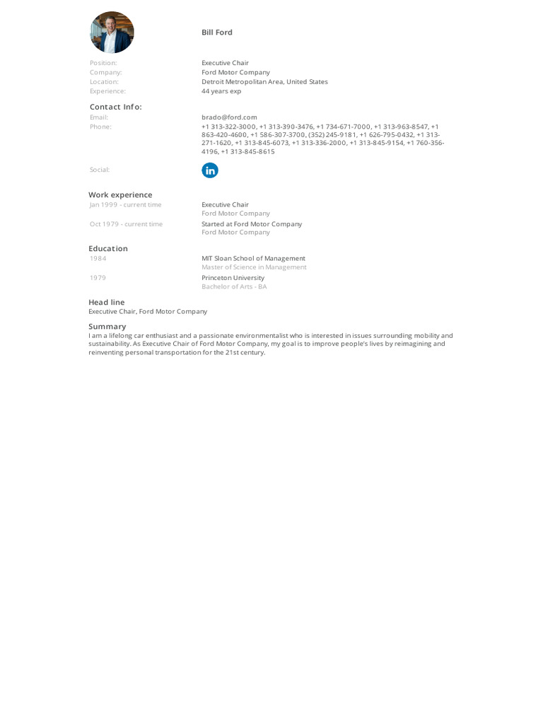 Bill Ford | PDF