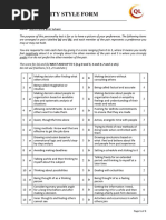 Kolb Questionnaire | PDF | Learning Styles | Cognition