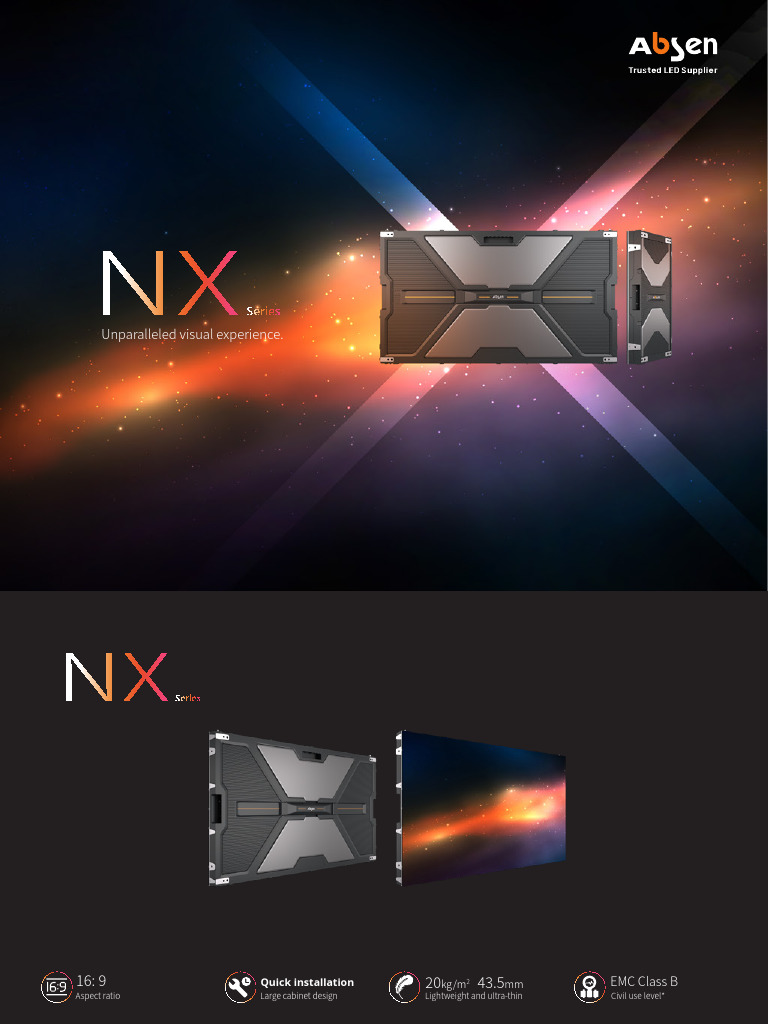 Absen NX Series: Advanced Display Solutions | PDF