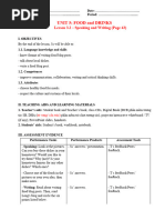 Grade 7 Recipe Writing Lesson Plan | PDF | Learning | Vocabulary