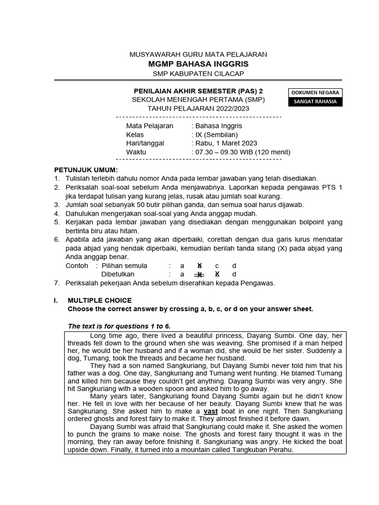 Soal PAS 2 Ingg | PDF | Base Station | Lightning