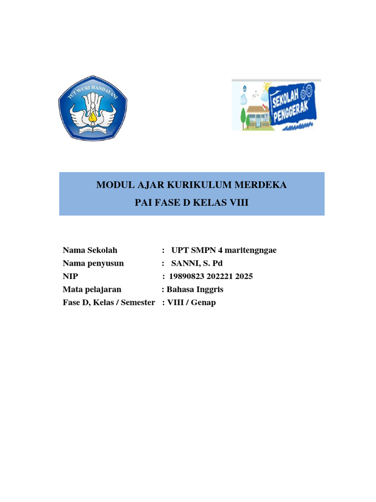 MODUL AJAR Chapter V | PDF