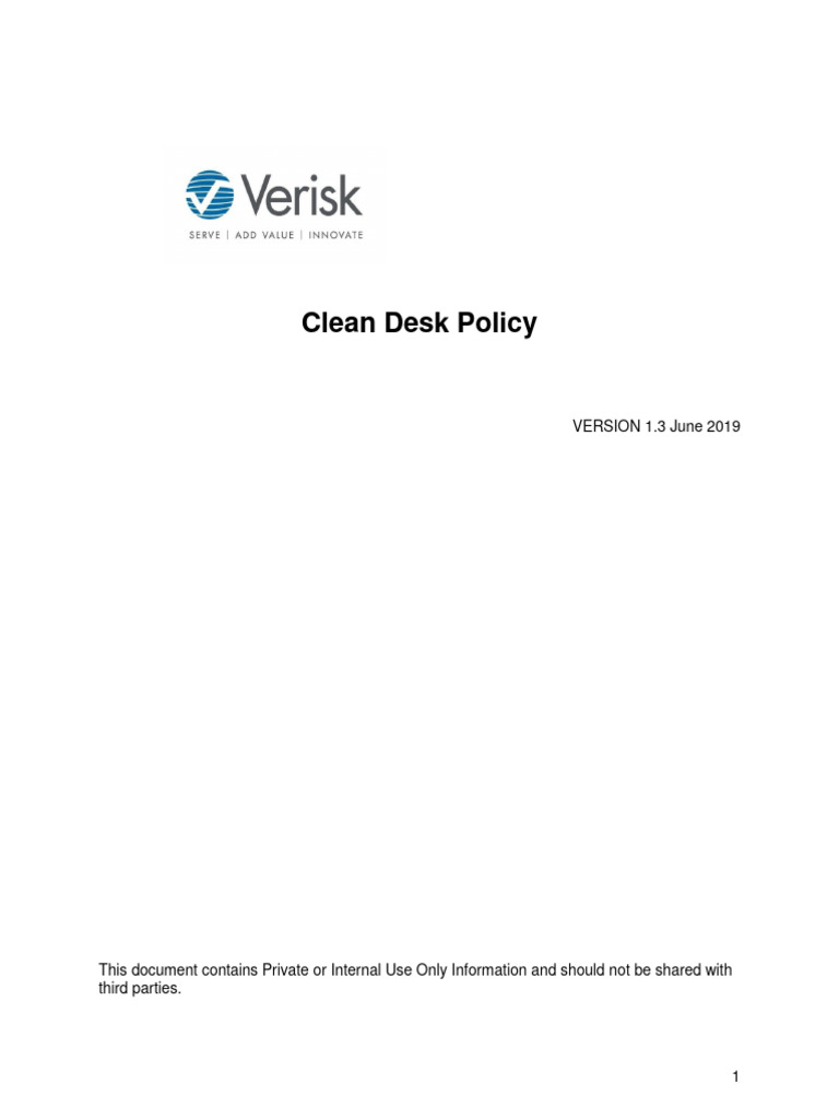 Clean Desk Policy-Preview | PDF | Privacy | Desk