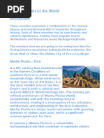 Seven Wonders of the World Overview | PDF