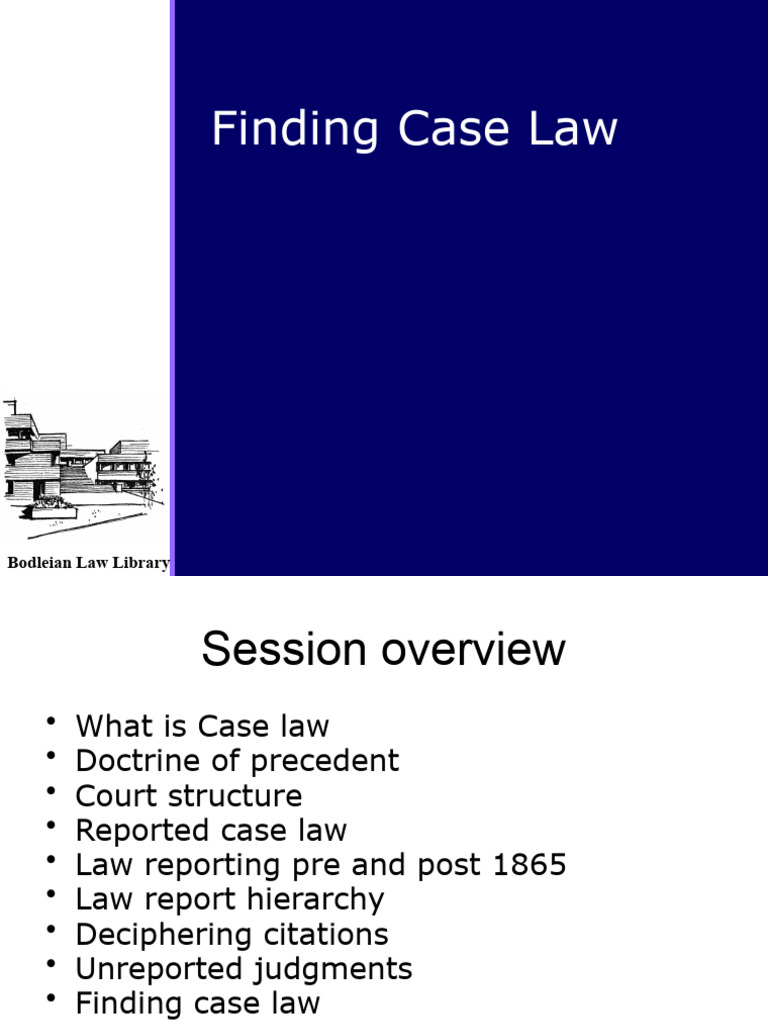 Finding and Understanding Case Law | PDF | Case Law | Case Citation
