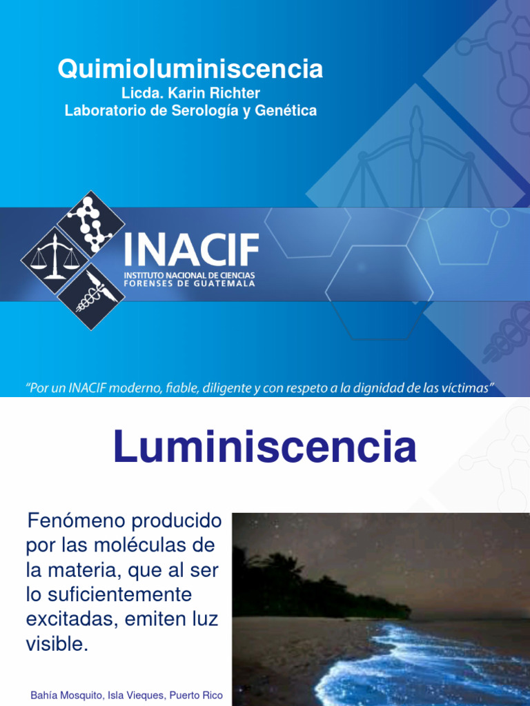 Quimioluminiscencia KNRL | PDF | Compuestos químicos | Sustancias químicas