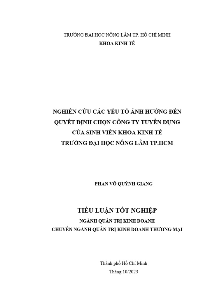 TL TN - Phan Võ Qu NH Giang | PDF