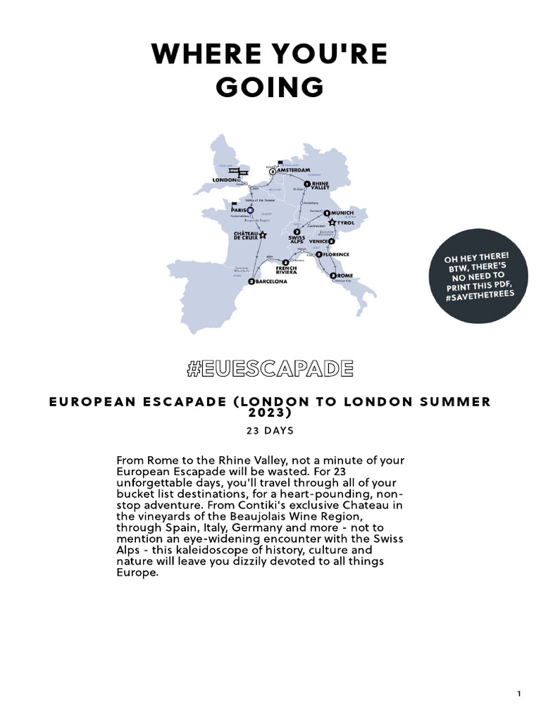 BE - European Escapade | PDF | Venice