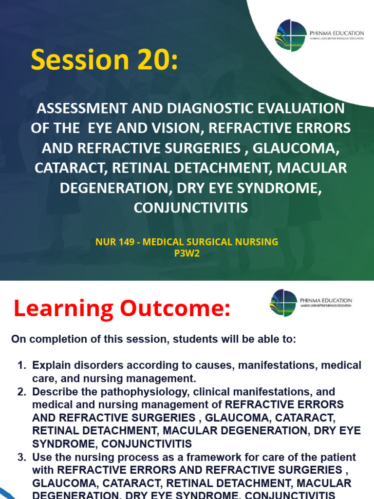 Eye Disease Assessment and Management | PDF | Glaucoma | Myopia