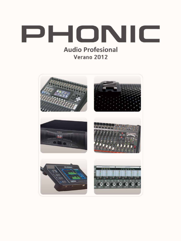 2012 Phonic Professional Audio Catolog Espanol | PDF | Micrófono | USB