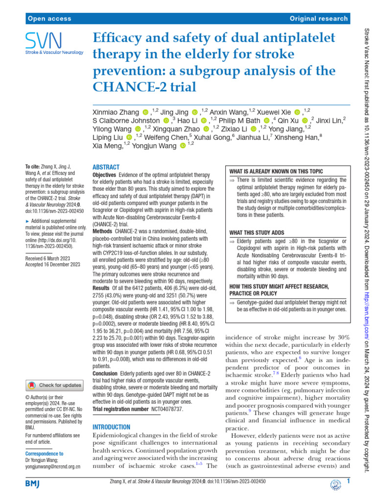 SVN 2023 002450.full | PDF | Stroke | Medical Specialties