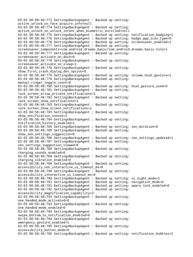 Settings Provider | PDF | Software | Computing Settings Provider | PDF | Software | Computing