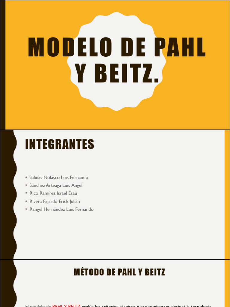 Modelo PAHL y Beitz en Diseño Mecánico | PDF | Diseño | Optimización ...