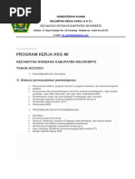 Contoh Program Kerja KKG Mi | PDF