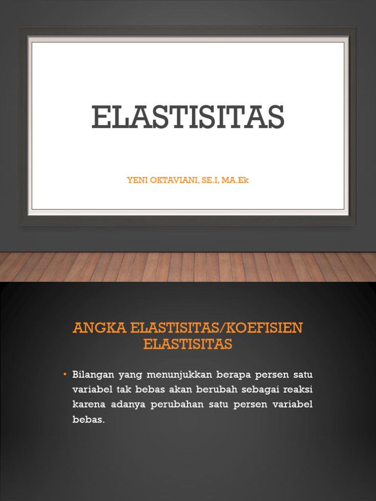 04 - Elastisitas Permintaan Dan Penawaran | PDF