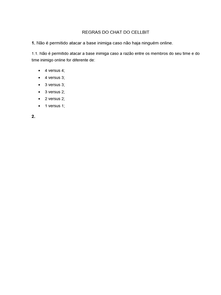 Regras Do Chat Do Cellbit | PDF