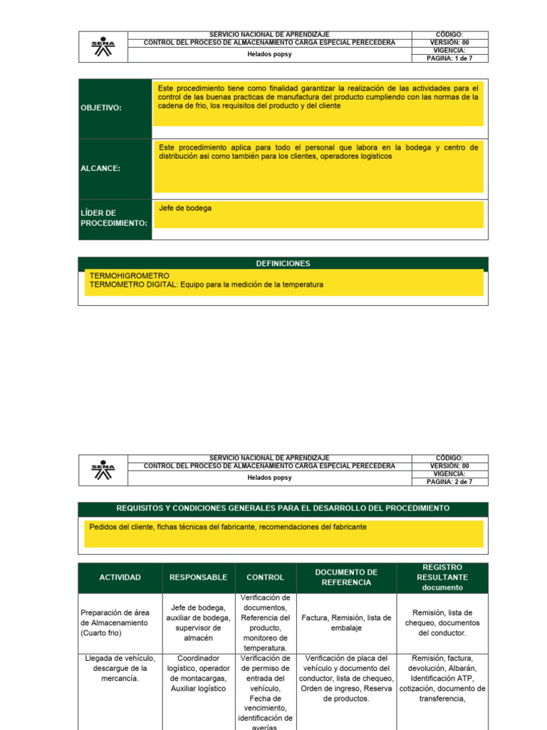 Procedimiento de Alnmacenar de Nacira | PDF | Logística | Almacén