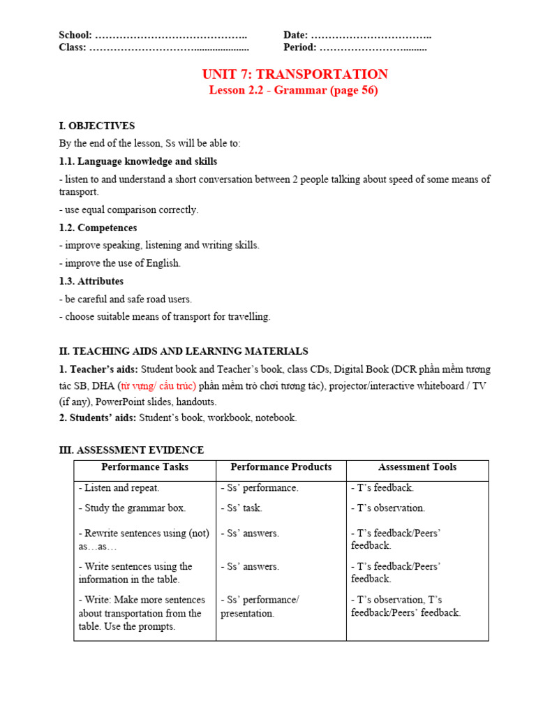 UNIT 7 - LESSON 2 - PART 2 - Grammar | PDF | Teachers | Human Communication