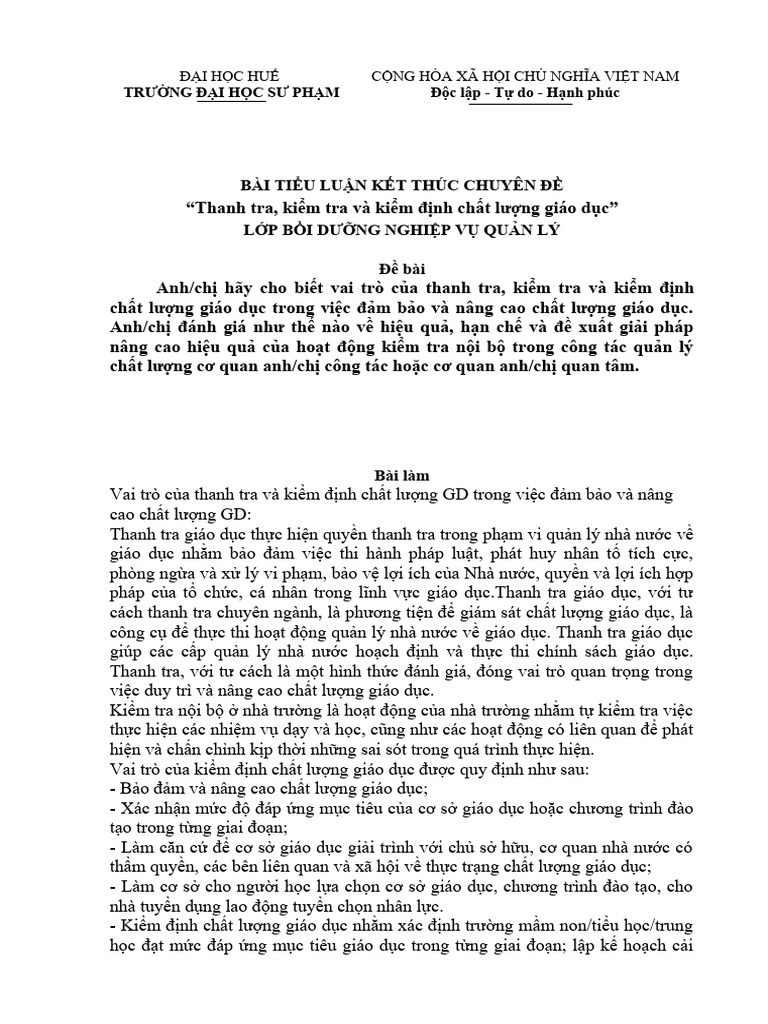 Thanh Tra Kiem Tra | PDF