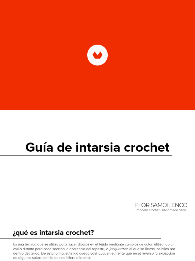 Guía de Intarsia en Crochet | PDF