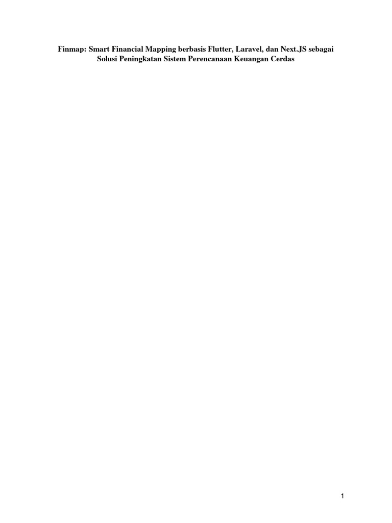 Finmap - Smart Financial Maping | PDF