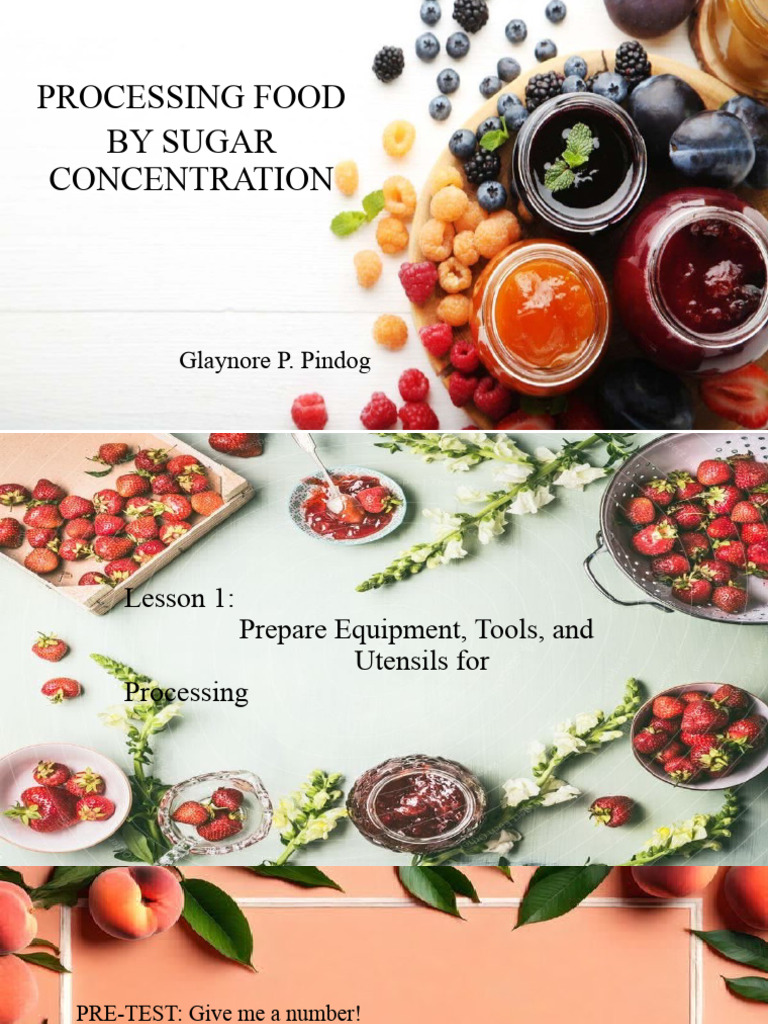 Module 1 SUGAR CONCENTRATION G-8 | PDF | Fruit Preserves ...