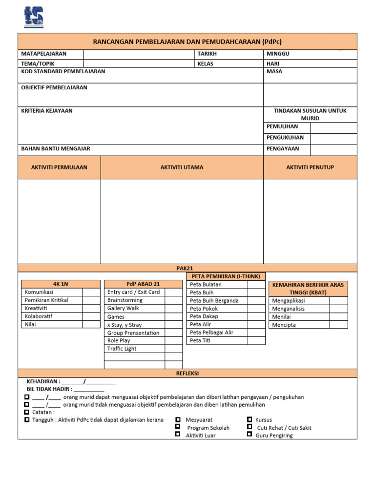 Contoh RPH Ts25 | PDF