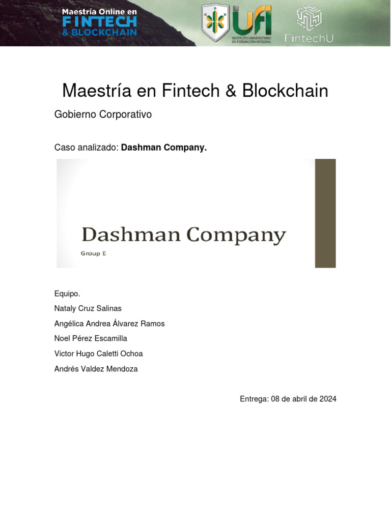T8. Dashman Company | PDF | Business | Gestión estratégica