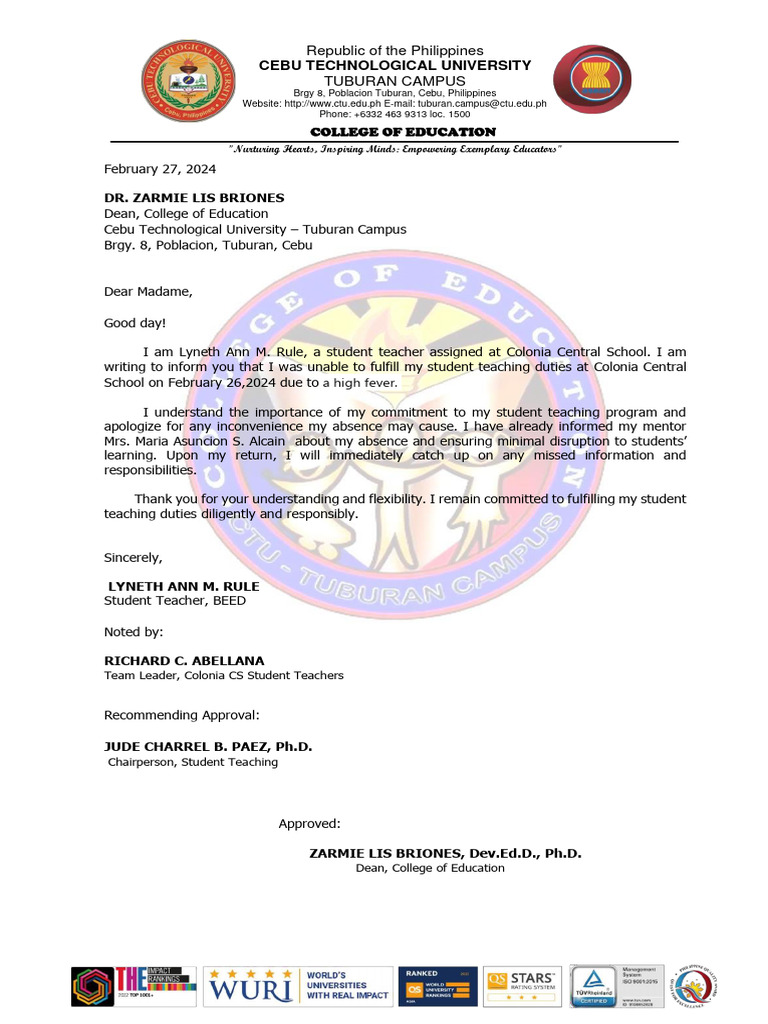 Letters For SPA FINAL | PDF | Behavior Modification