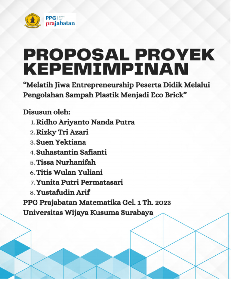 (DRAFT) - Proposal Projek Kepemimpinan - Edit Nana New | PDF