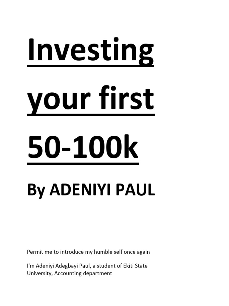 The Investment 101 | PDF