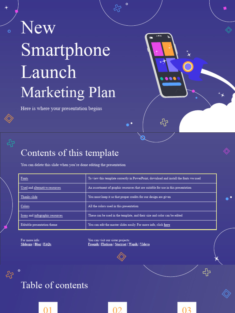 New Smartphone Launch Marketing Plan by Slidesgo | PDF | Icon ...