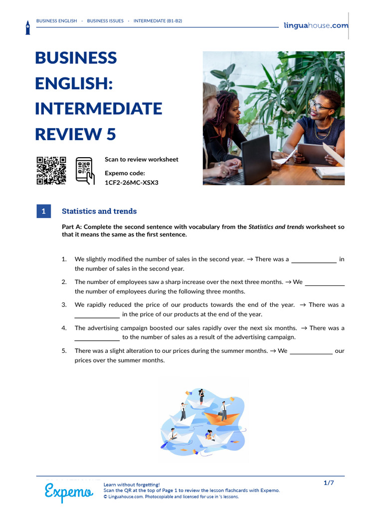 Business English Intermediate Review 5 British English Student | PDF | Sales