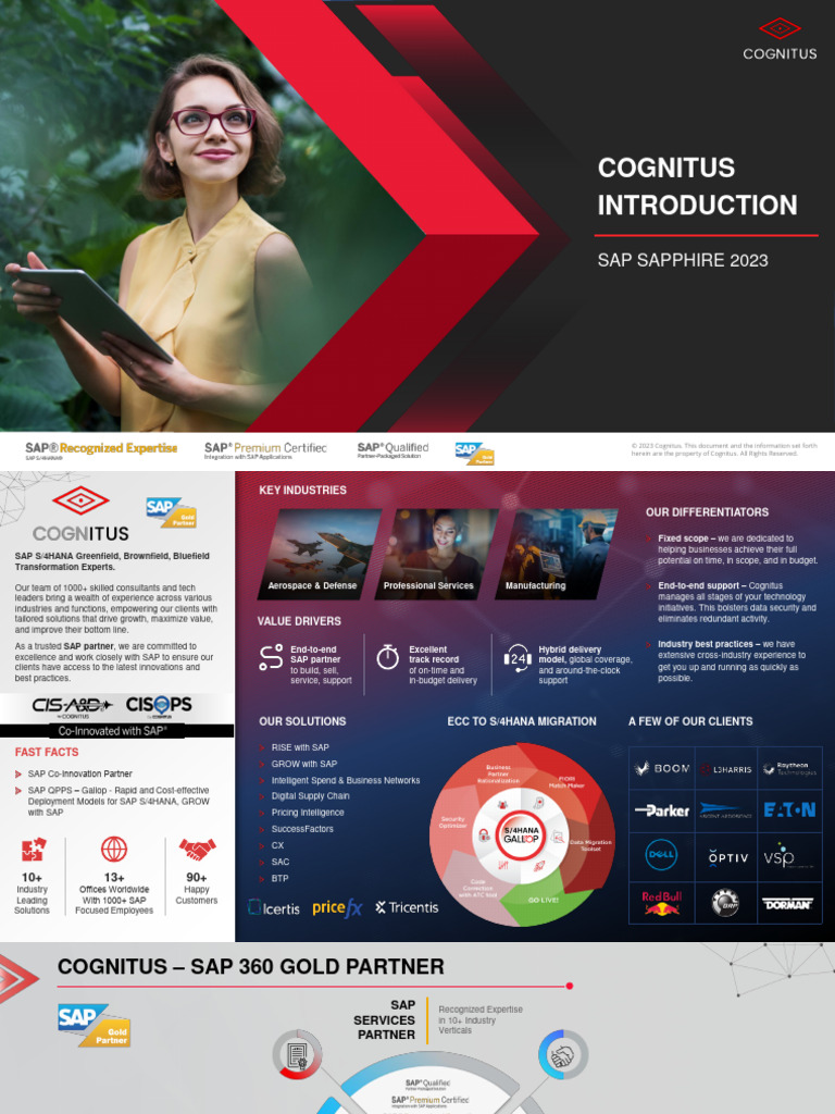 SAP Sapphire Cognitus Final | PDF | Cloud Computing | Artificial Intelligence