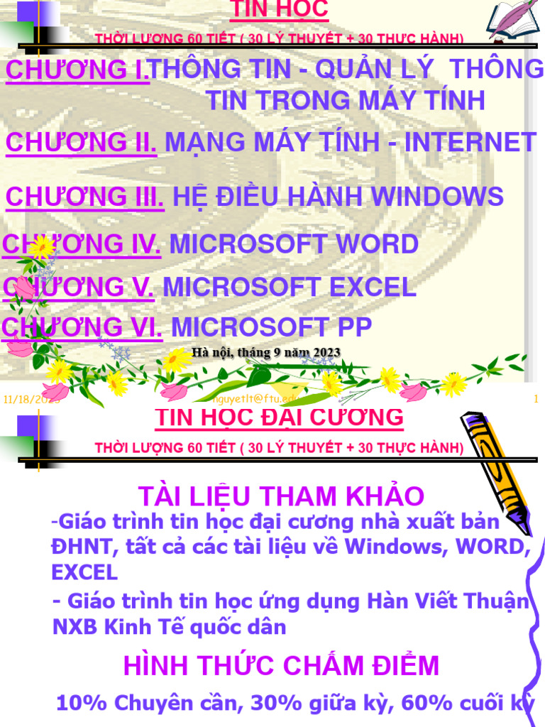 1.BAI GIANG 2023 C1-2-3 | PDF