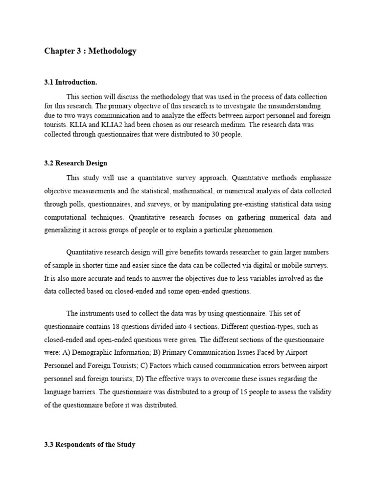 Questionnaire in Research Methodology | PDF | Survey Methodology ...