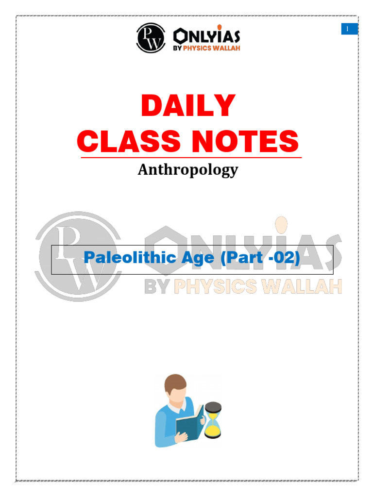 Anthropology - Archeology - Paleolithic Age (Part 02) - Daily Class ...