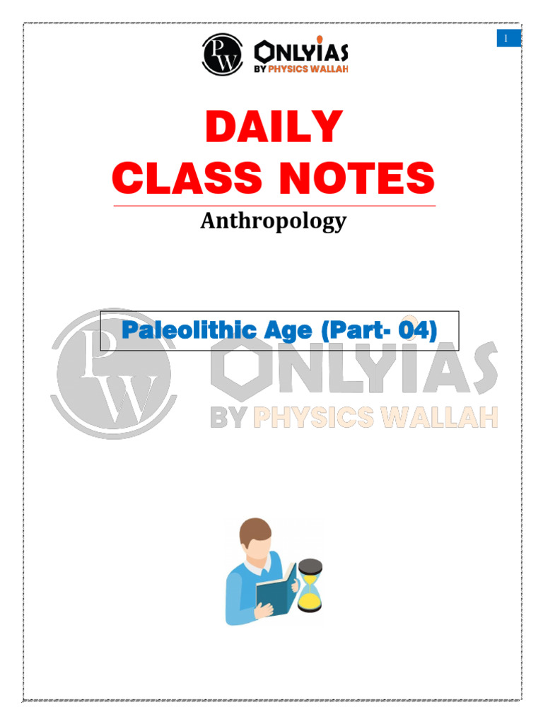 Anthropology - Archeology - Paleolithic Age (Part 04) - Daily Class ...