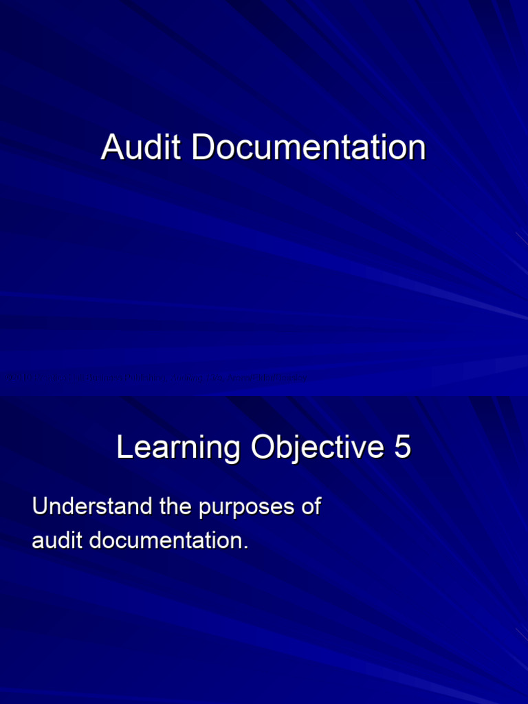 Arens - Chapter07 Audit Working Paper | PDF | Audit | Auditor's Report