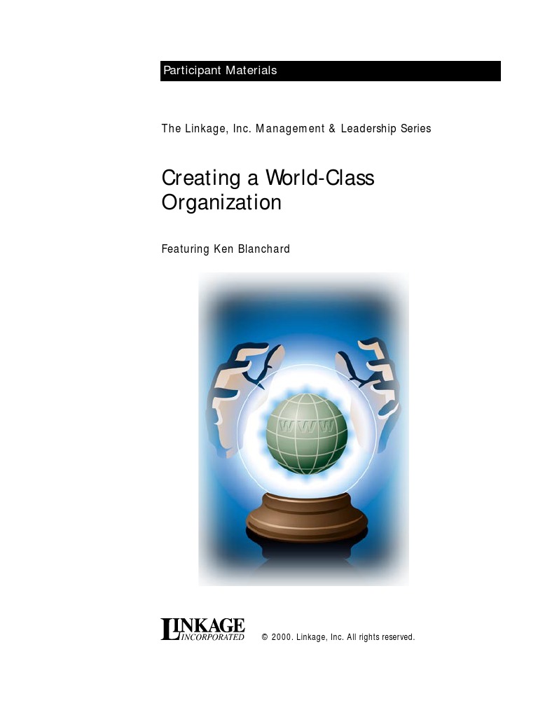 Blanc Hard, Ken - Creating A World-Class Organization - Excellence in ...