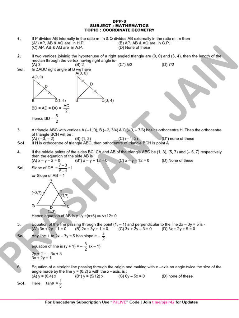 IJSO DPP 3 Maths | PDF | Triangle | Elementary Geometry
