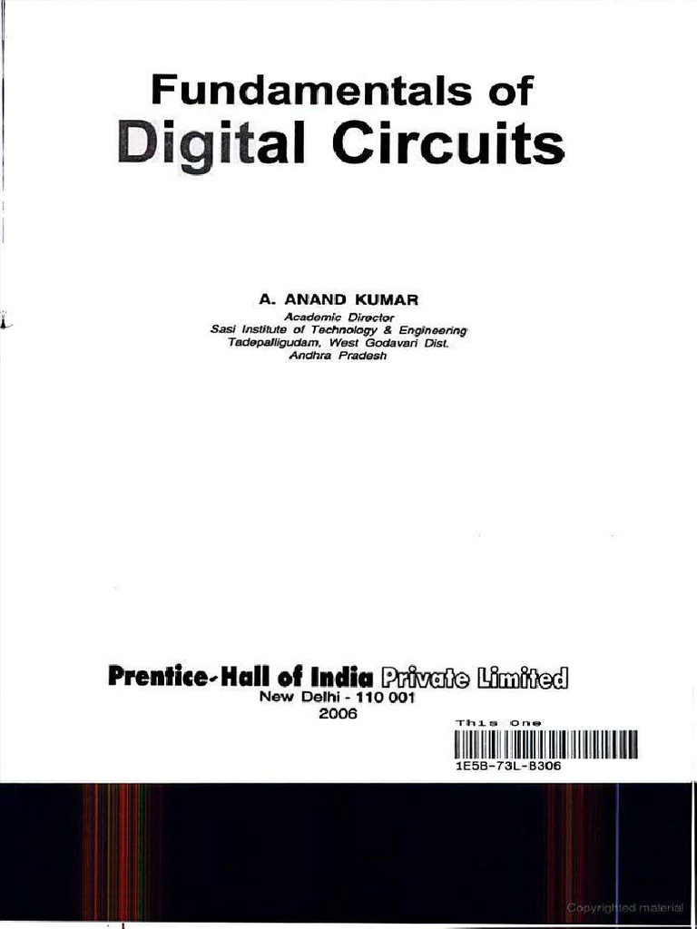 Kumar, Anand A. - Fundamentals of Digital Circuits (2006, Prentice-Hall ...