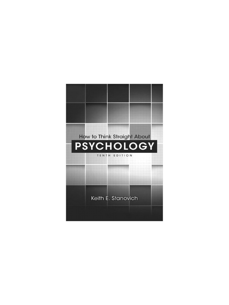 How to Think Straight About Psychology | PDF