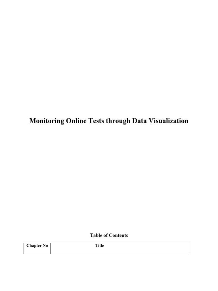 Monitoring Online Tests Through Data Visualization 1 | PDF | Java ...