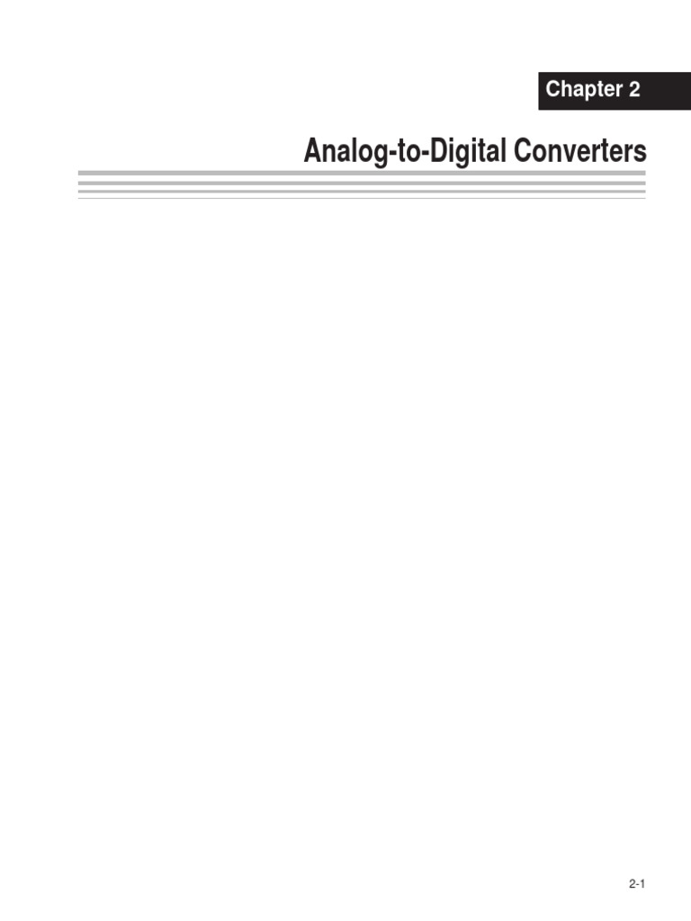 CHP 2 | PDF | Analog To Digital Converter | Sampling (Signal Processing)