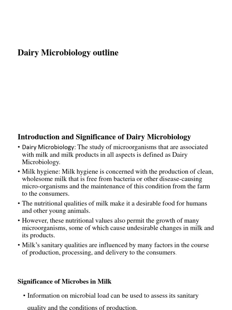 Dairy Microbiology | PDF | Yeast | Bacteria