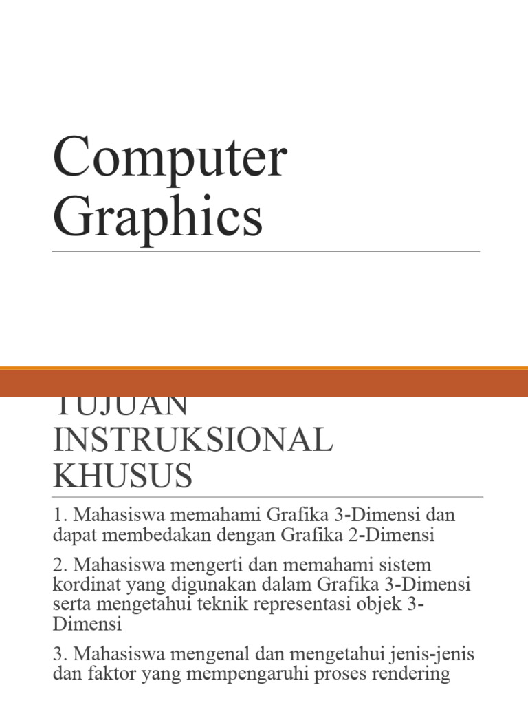 Pertemuan 5 Grafika Komputer | PDF