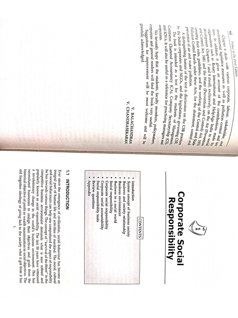 CSR Unit I Material | PDF