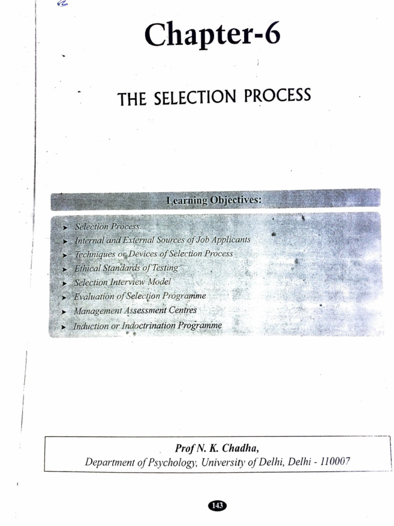 Selection - Unit 3 | PDF | Employment | Validity (Statistics) Selection - Unit 3 | PDF | Employment | Validity (Statistics)